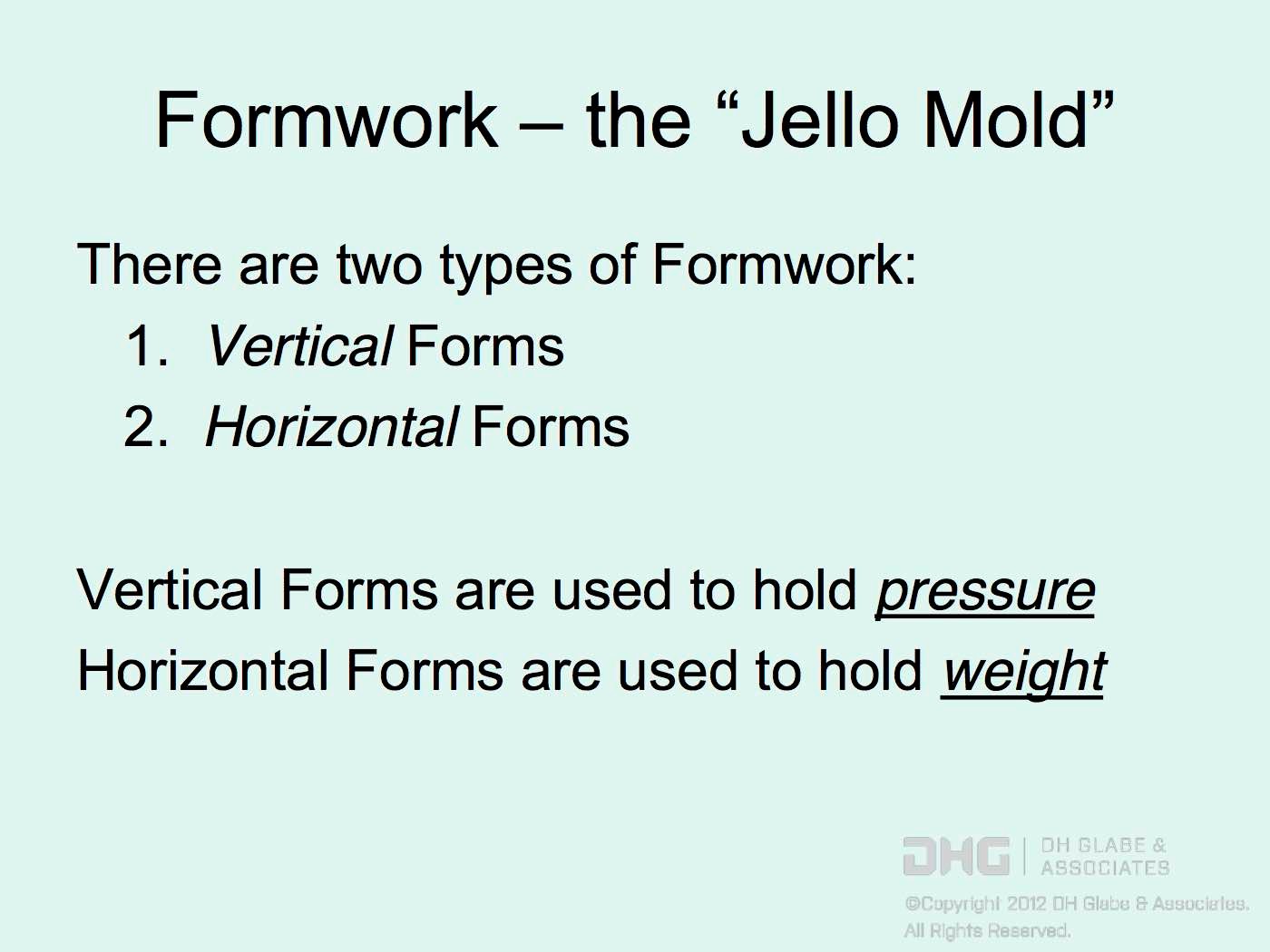 Formwork and Falsework Differences | DH Glabe & Associates